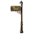 QualArc Lewiston Equine Mailbox with Post Cast Aluminum LMCV-801 ...